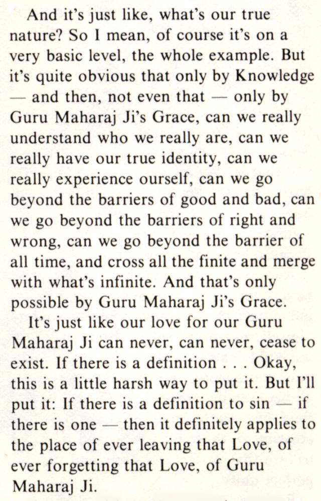 Prem Rawat s House Of Maharaji Drek Quote barriers of good and bad